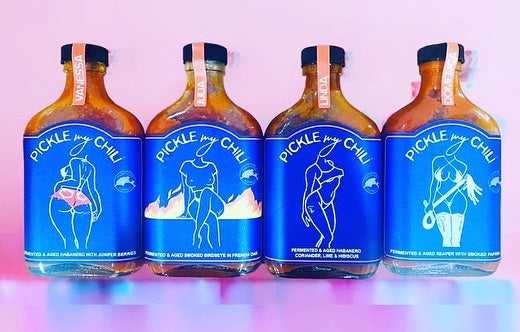 Pickle my chili raw fermented hot sauce & hot infused raw honey ...